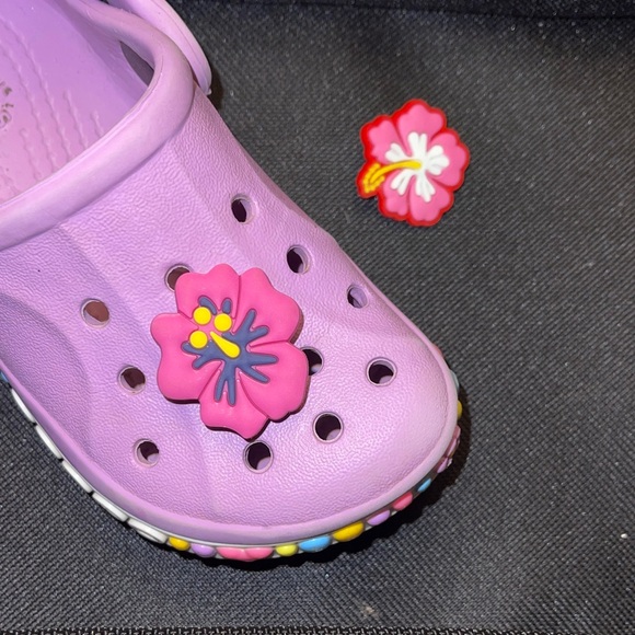 Jibbitz | Shoes | Jibbitz Croc Shoe Charms 2 Hibiscus Flowers Shoe Not ...
